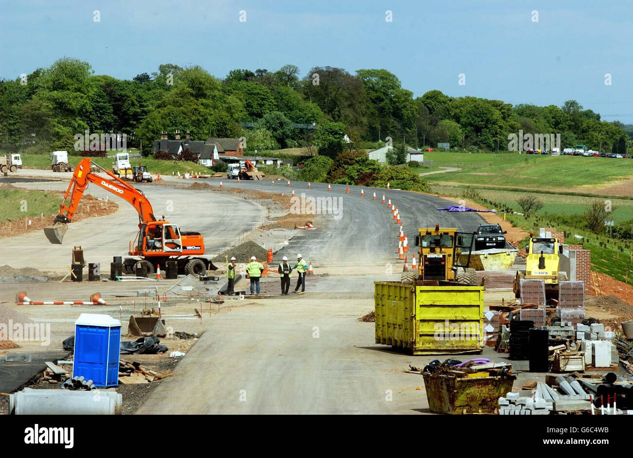 M6 toll road construction hi-res stock photography and images - Alamy