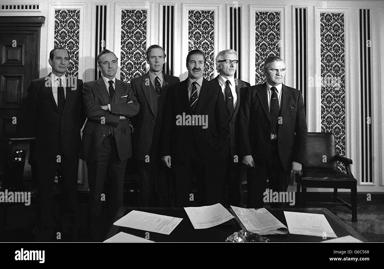 The squad hunting the Yorkshire ripper in Leeds. Left to right ...