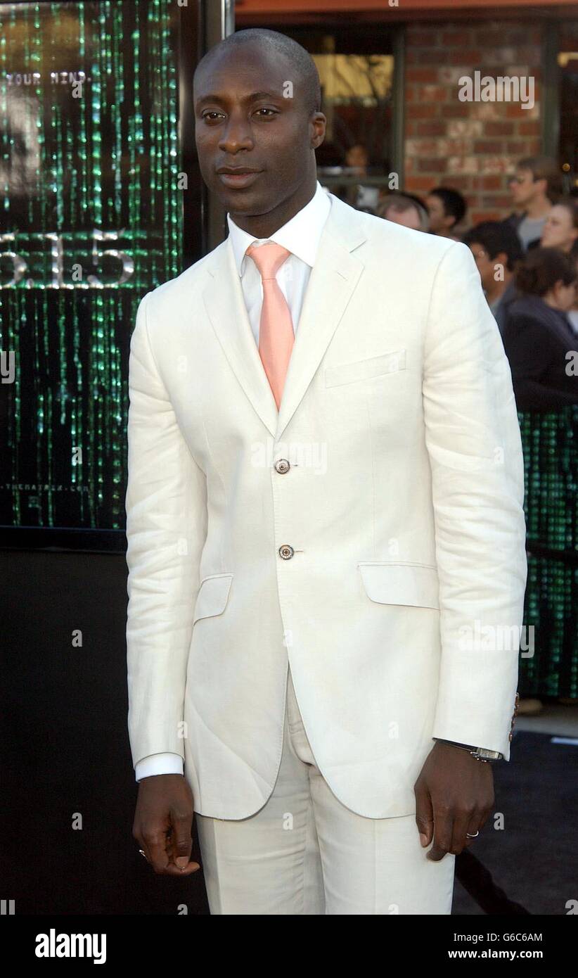 British designer Ozwald Boateng arrives for the premiere of 'Matrix ...