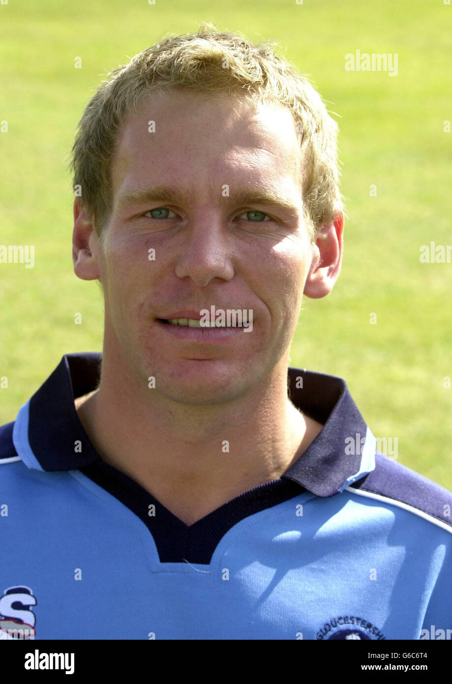 Ian Fisher, player with Gloucestershire County Cricket Club Stock Photo ...