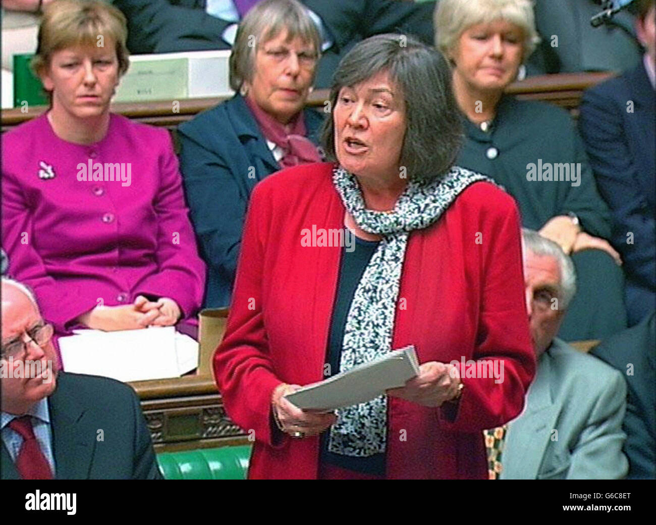 Clare Short makes Commons speech Stock Photo - Alamy