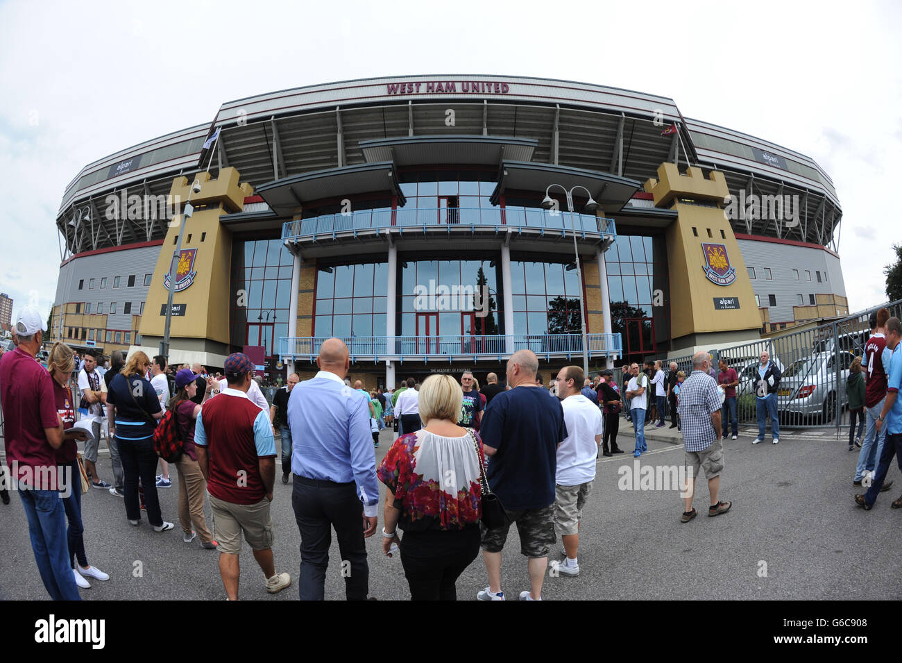 A general view of Upton Park, home of West Ham United Stock Photo - Alamy