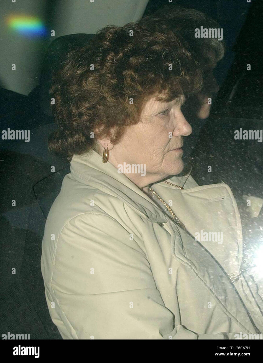 Matilda Roberts mother of Rena Salmon arrives by car at the Central ...