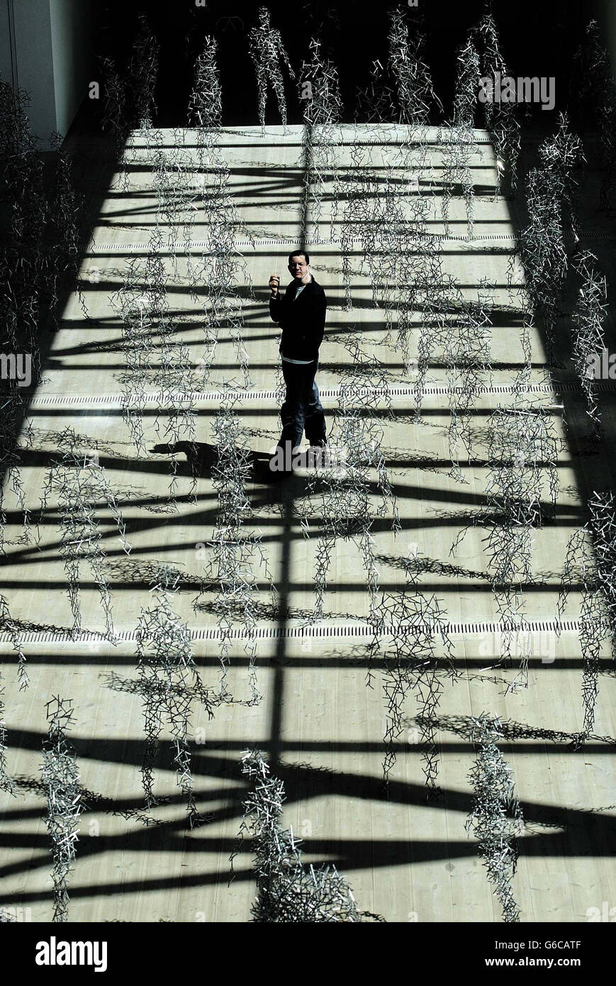 Antony Gormley - Domain Field Exhibition Stock Photo - Alamy