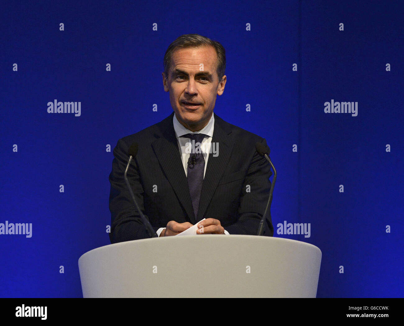 Mark Carney speech Stock Photo - Alamy