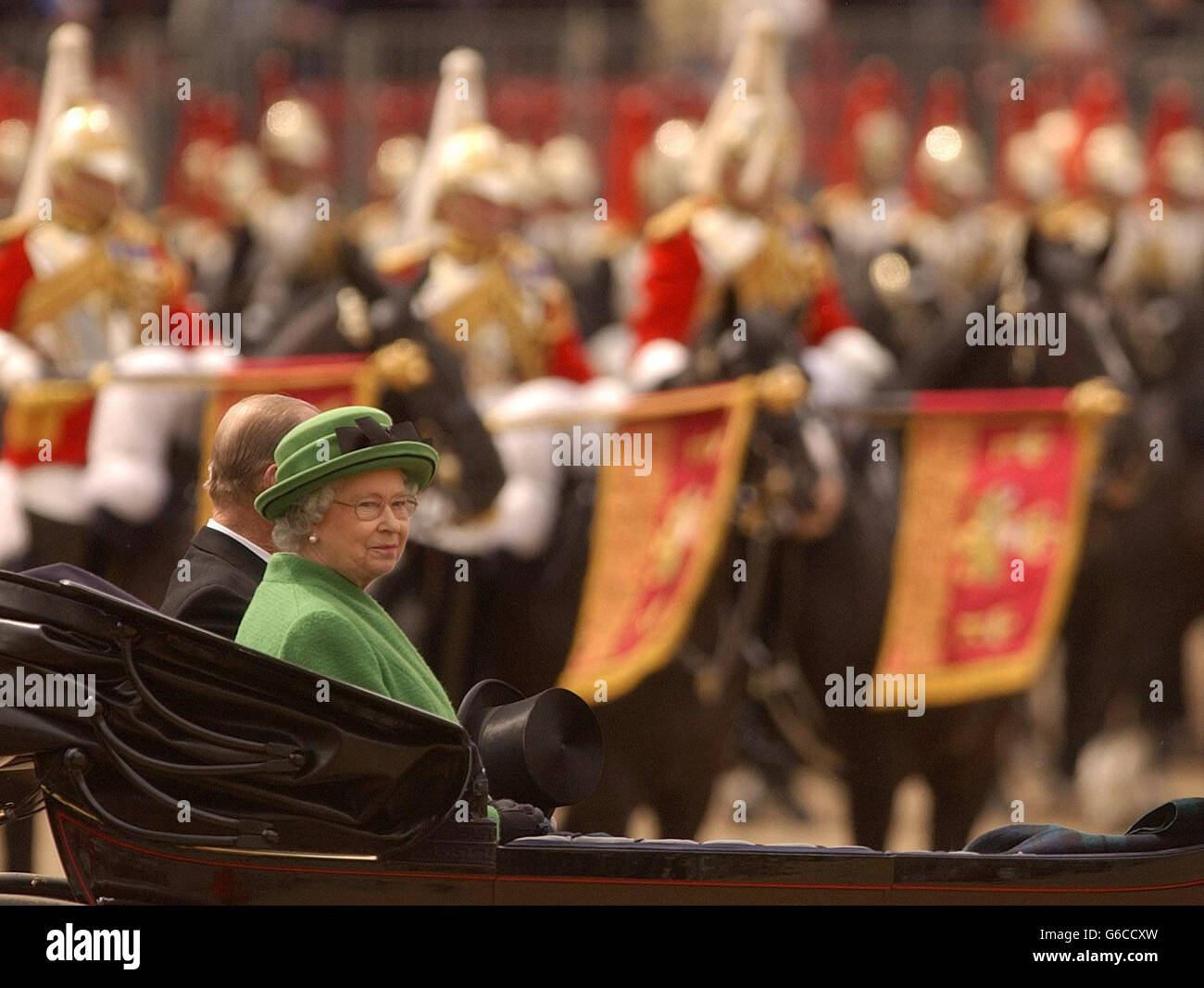 Britain's Queen Elizabeth II in her role as Colonel-in-Chief of the ...