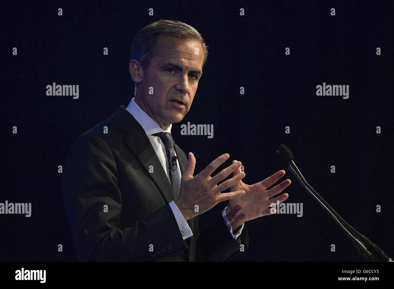 Mark Carney speech Stock Photo - Alamy
