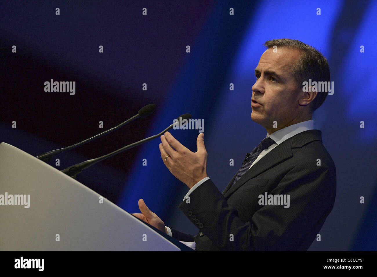 Mark Carney speech Stock Photo - Alamy