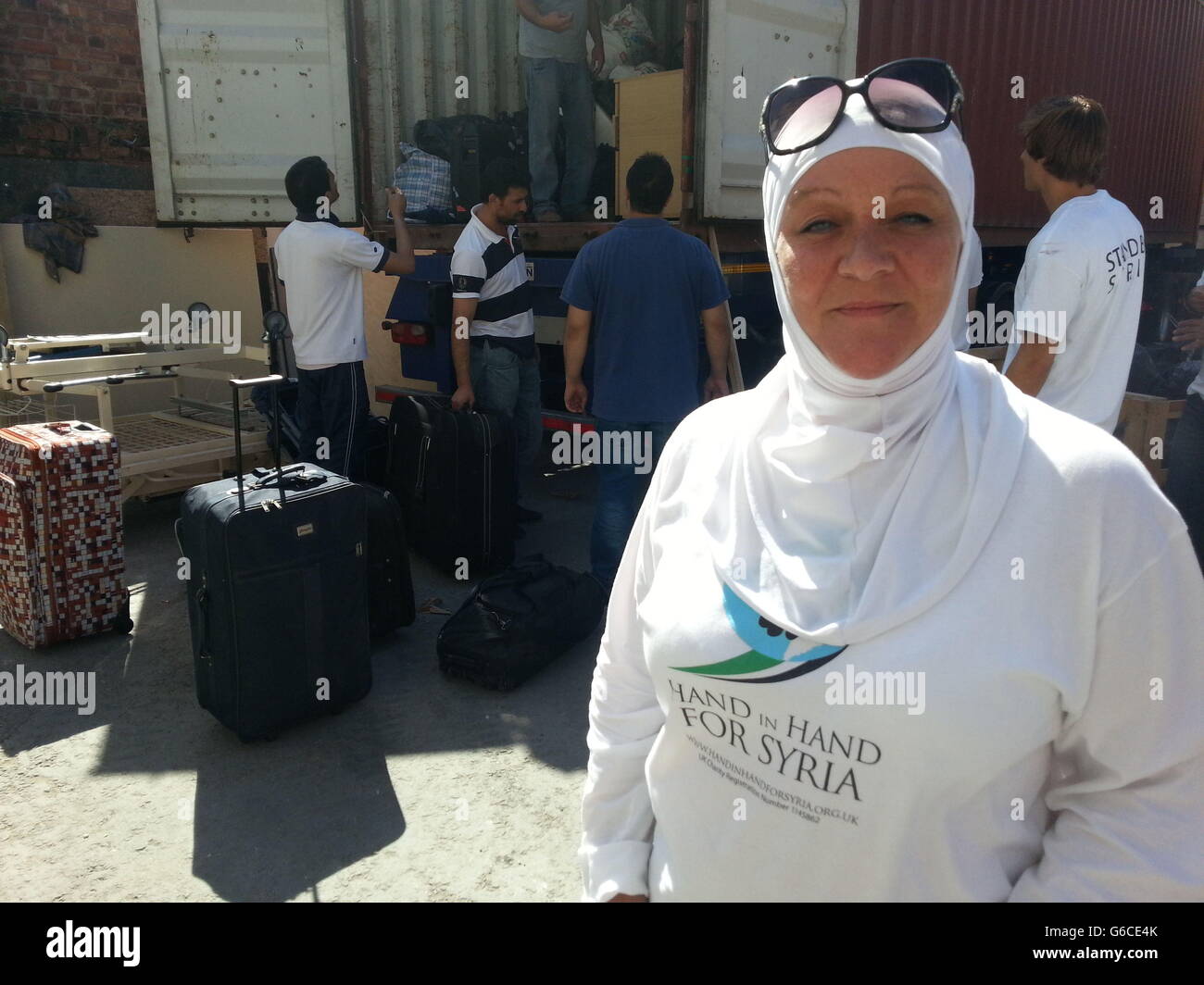 Iman Mujahed, trustee of Hand in Hand for Syria (HIHS), the London ...