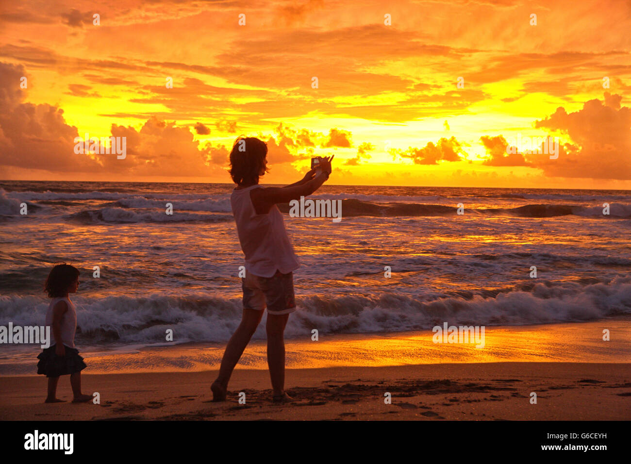 Girl Watching Sunset Stock Photos & Girl Watching Sunset Stock Images ...