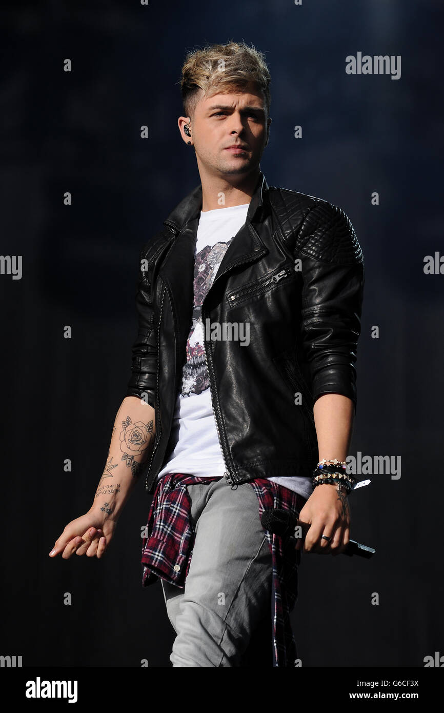 2013 Fusion Festival - Birmingham. Jaymi Hensley of Union J performing ...