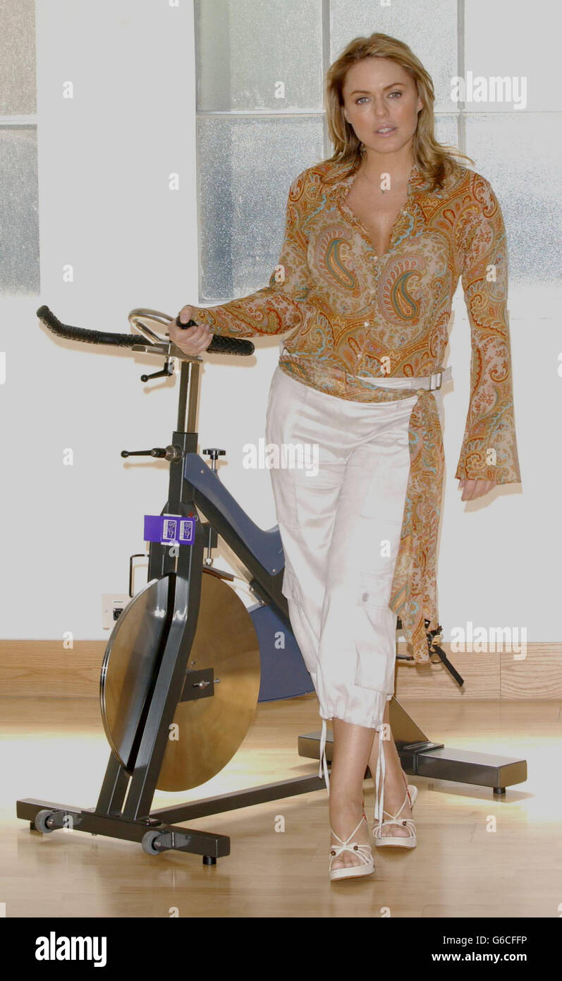 Showbiz actress celebrity health fitness family exercise bike patsy ...