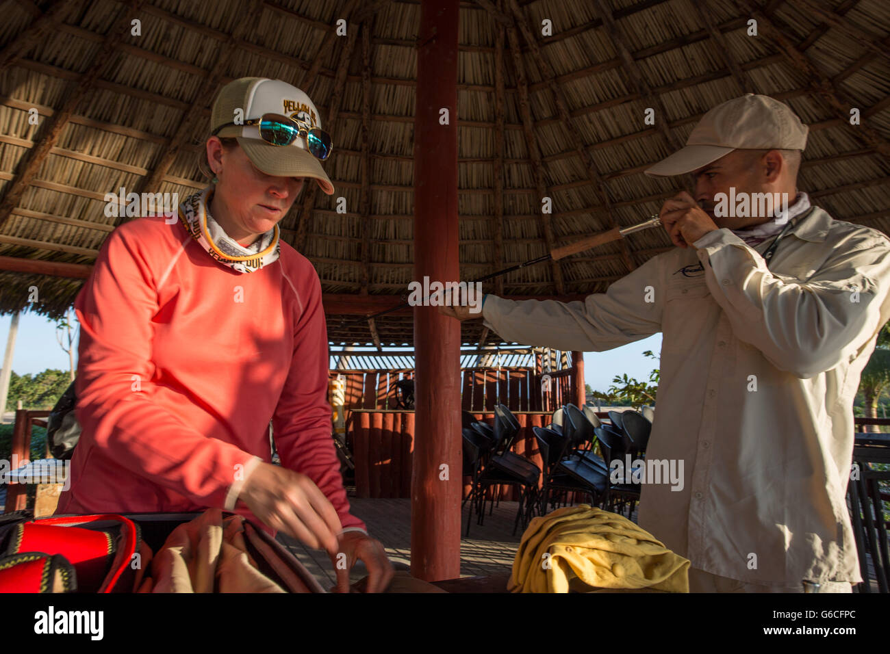 Rigging rods for the day Stock Photo - Alamy