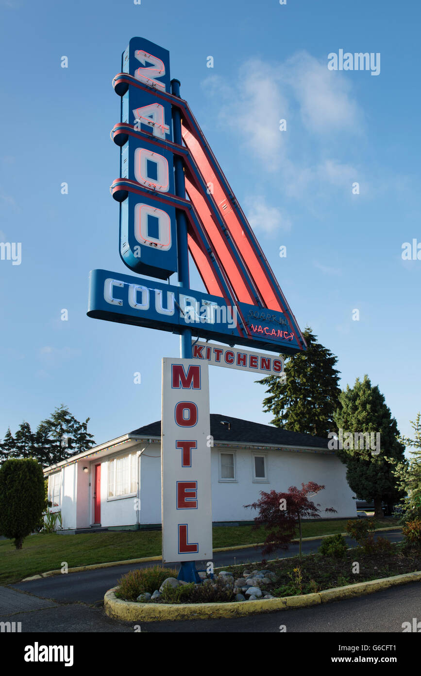 Vancouver landmark 2400 Motel Stock Photo - Alamy