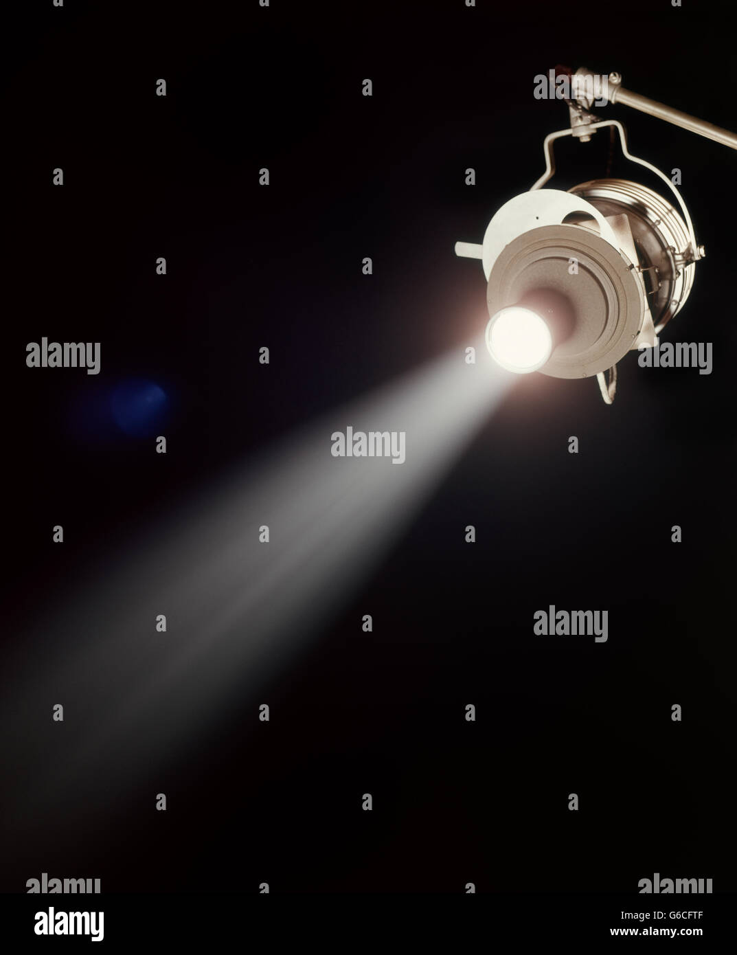 BEAM OF LIGHT FROM A THEATRICAL SPOTLIGHT Stock Photo - Alamy