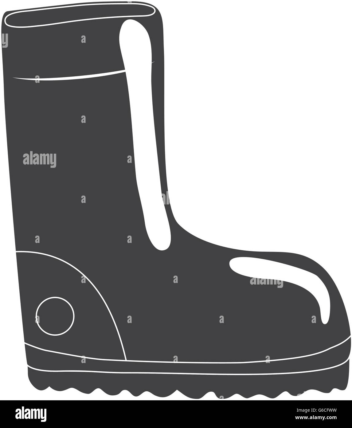 Boot shoe icon. Industrial security design. Vector graphic Stock Vector ...