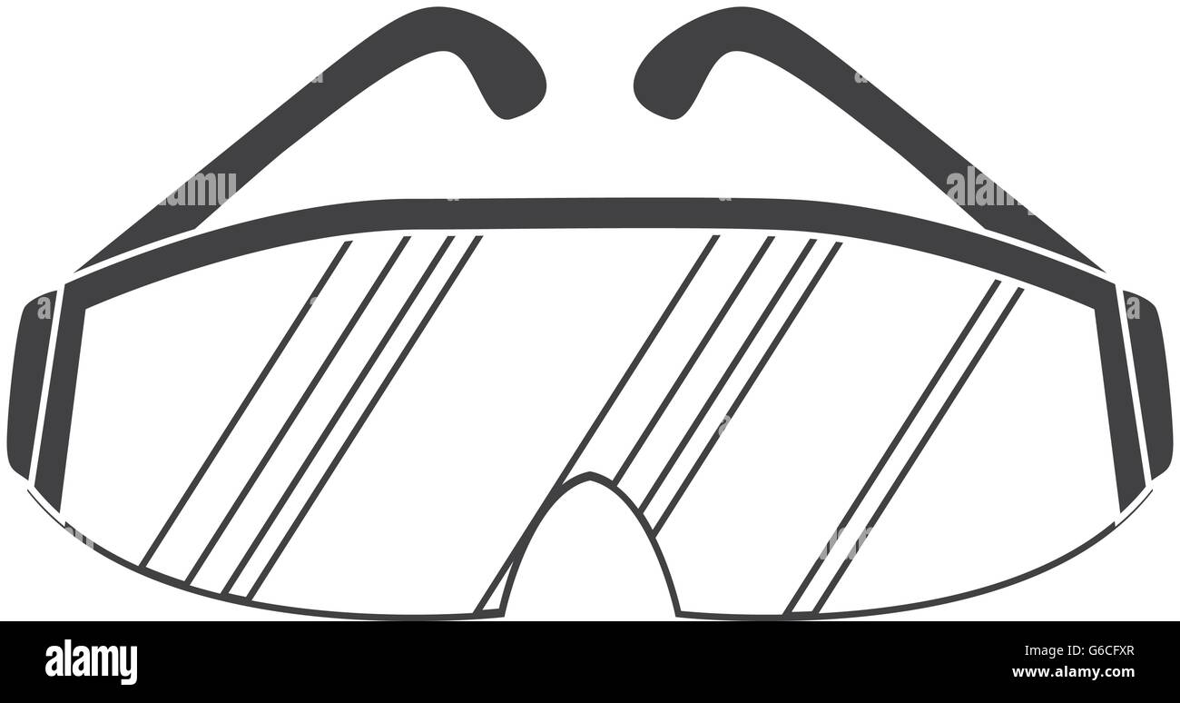 Glasses icon. Industrial security design. Vector graphic Stock Vector ...