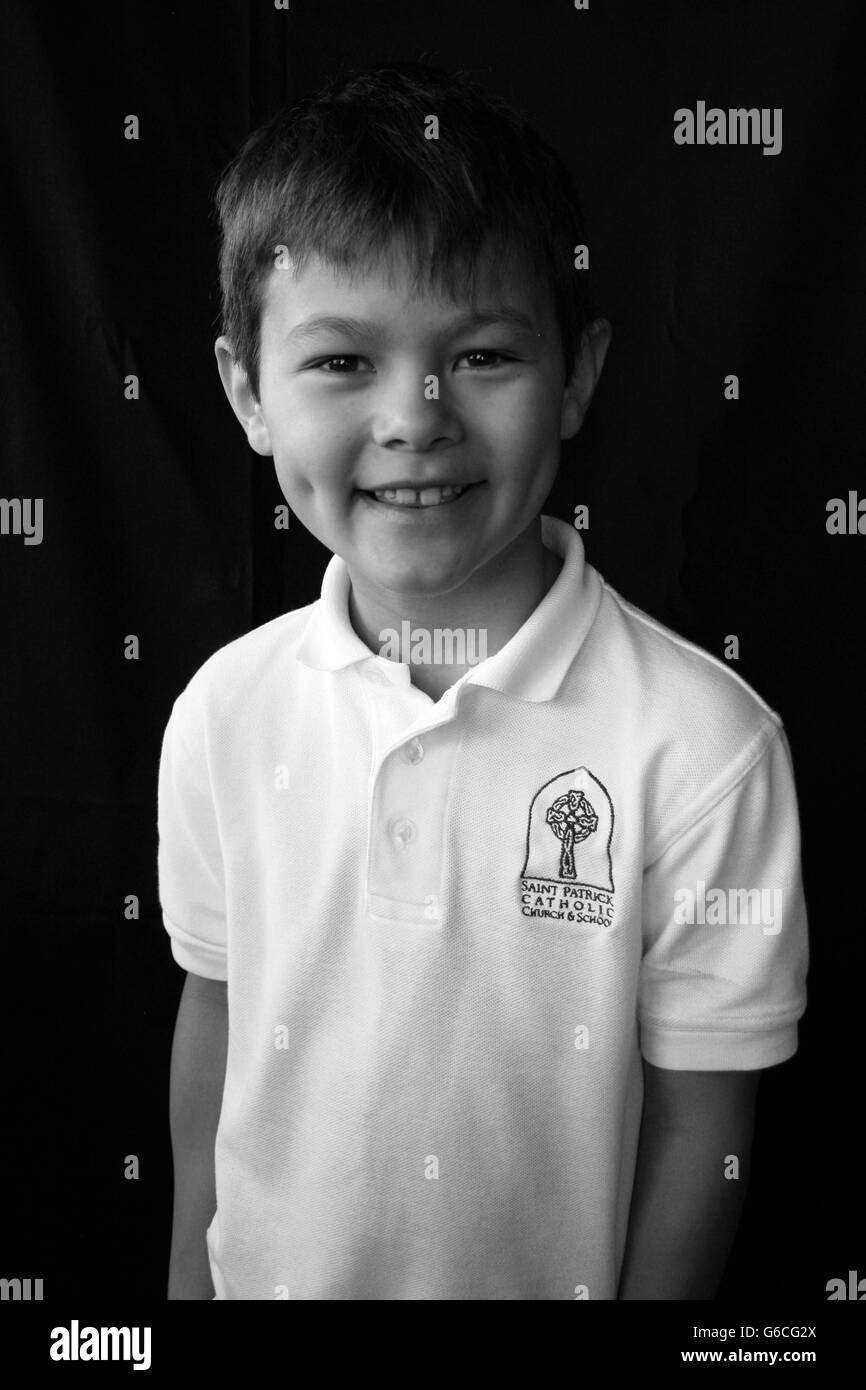 Portrait of catholic school boy Stock Photo - Alamy