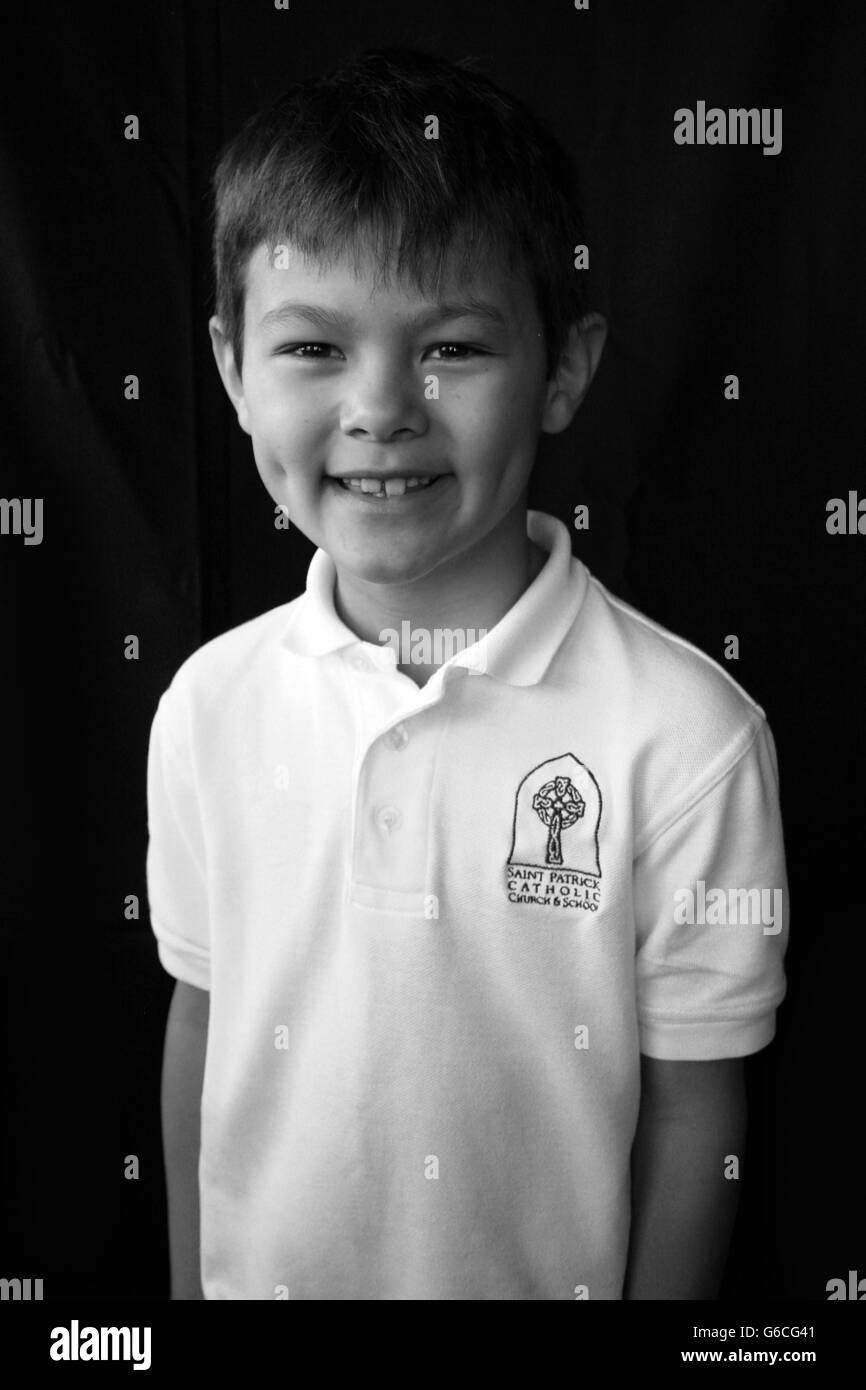 Portrait of catholic school boy Stock Photo - Alamy