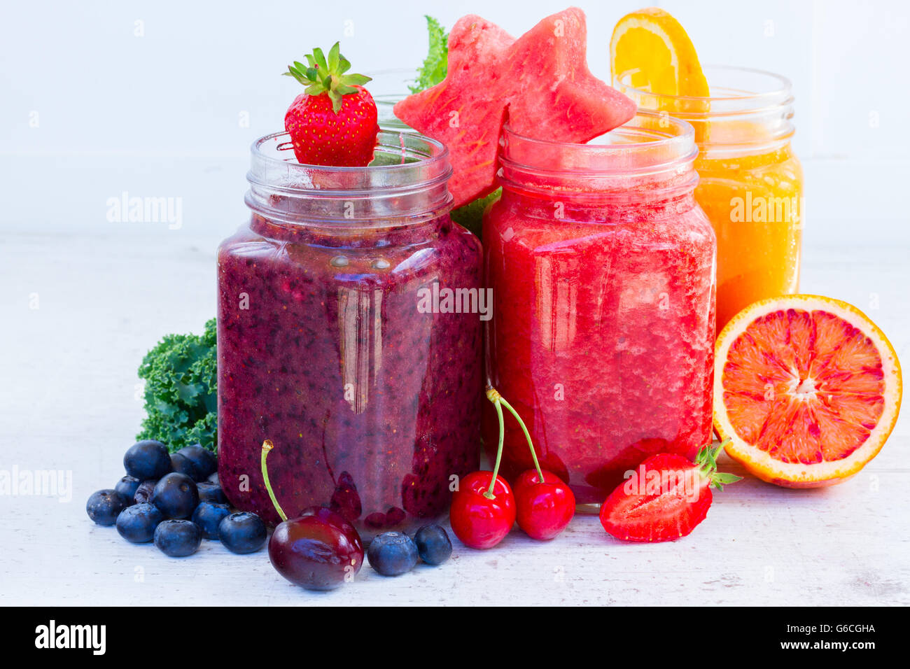 Fresh smoothy drink with igredients Stock Photo - Alamy
