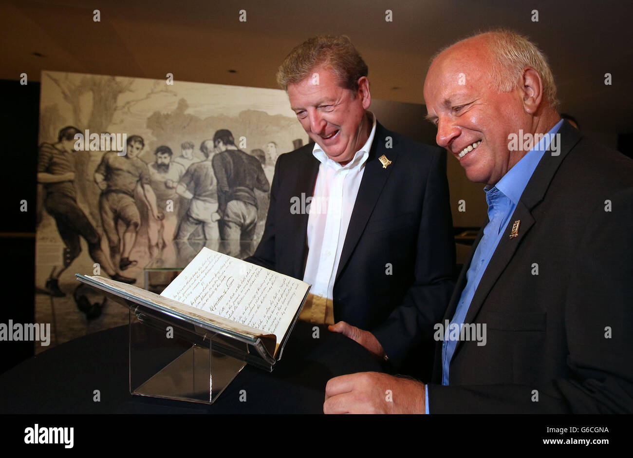 Football rule book goes on display Stock Photo - Alamy