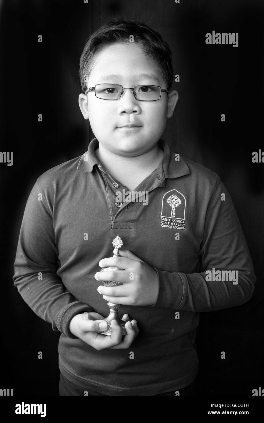 Children prayer school catholic hi-res stock photography and images - Alamy