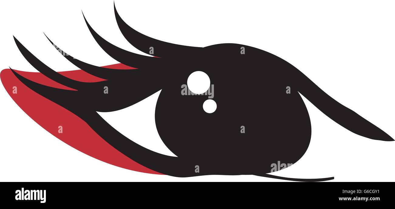womans eye icon. Japan culture. Vector graphic Stock Vector Image & Art ...