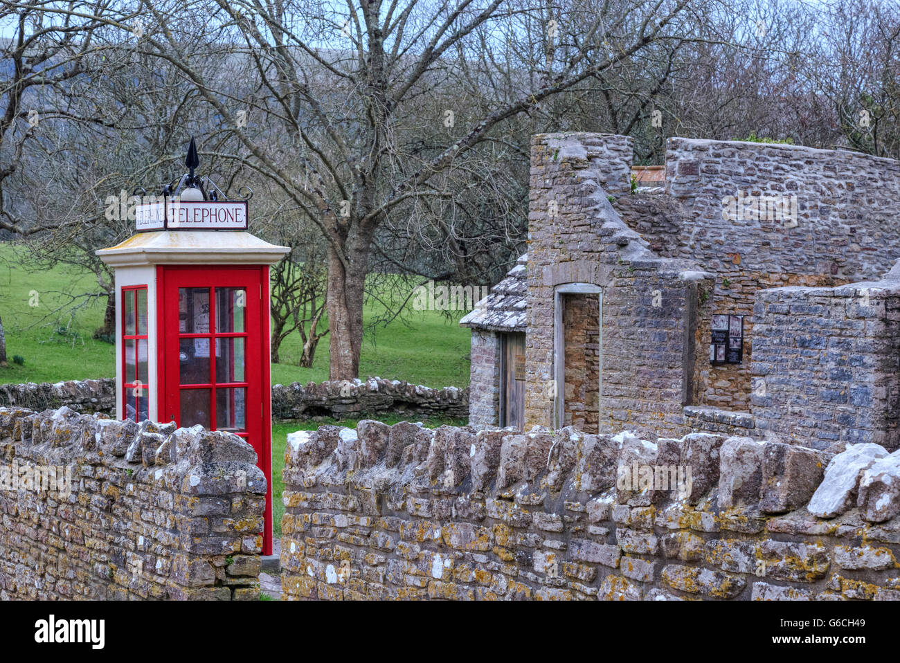 Tyneham, ghost village, Purbeck, Dorset, England, UK Stock Photo ...