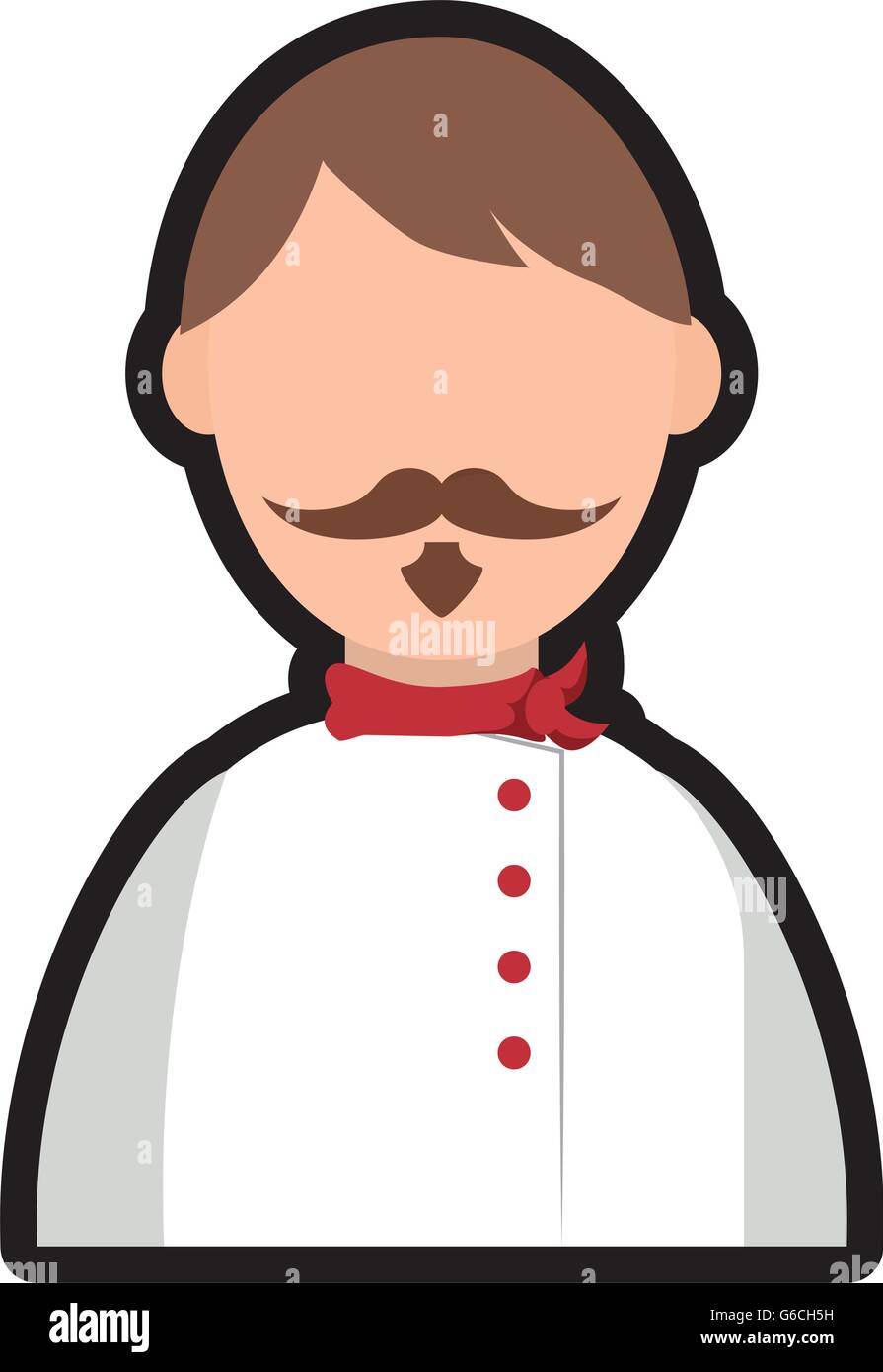 Chef icon. Menu and kitchen design. Vector graphic Stock Vector Image ...