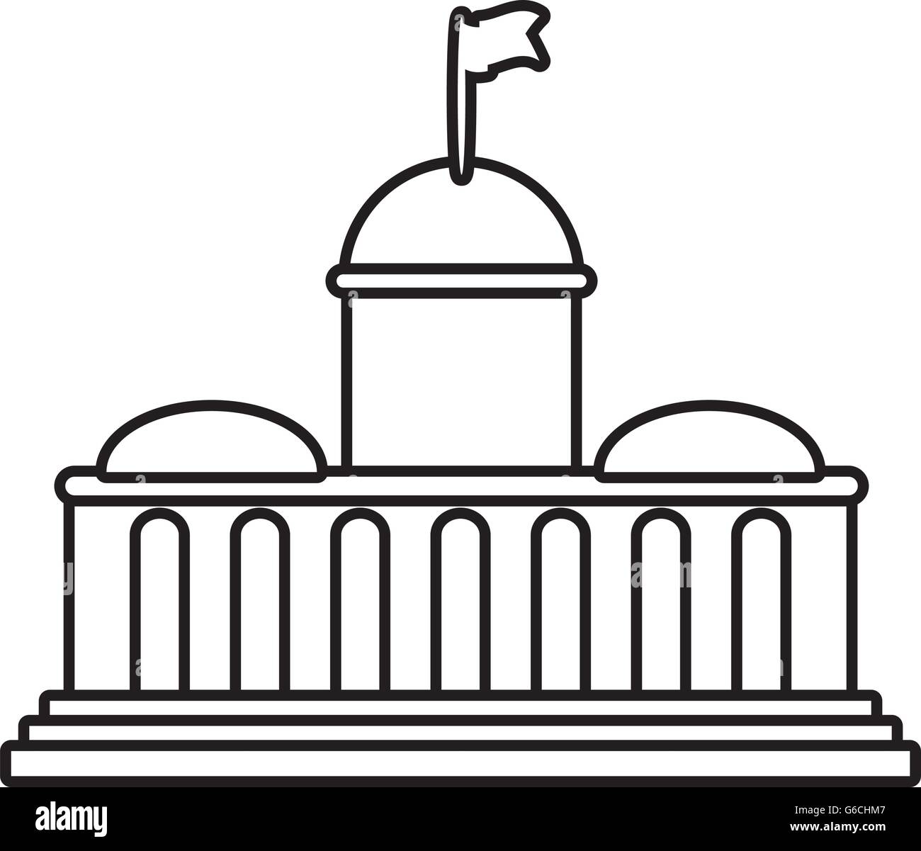 Architecture icon. Building design. Vector graphic Stock Vector Image ...