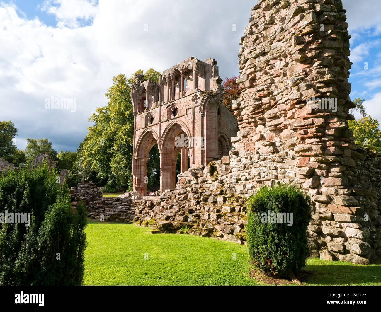 Dryburgh Abbey, Scottish Borders Stock Photo - Alamy