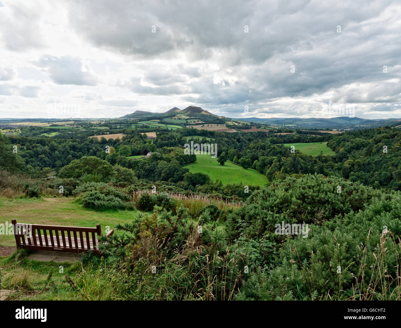 Scott's View in the Scottish Borders, Scotland Stock Photo - Alamy