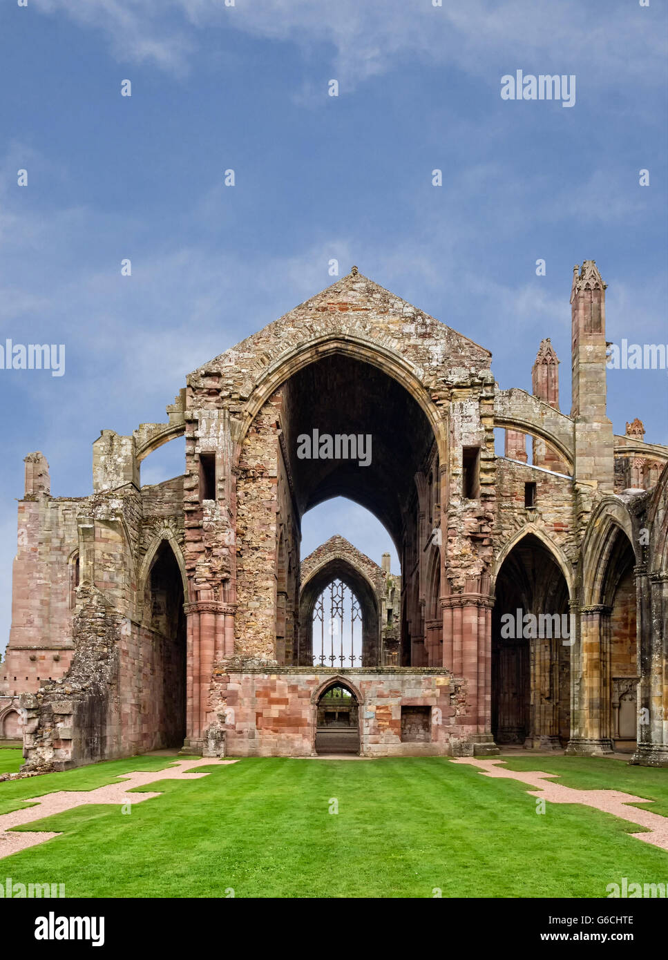 Melrose Abbey, Scotland Stock Photo - Alamy