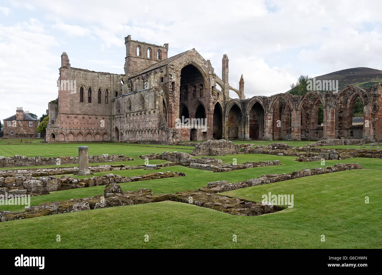 Melrose Abbey, Scotland Stock Photo - Alamy