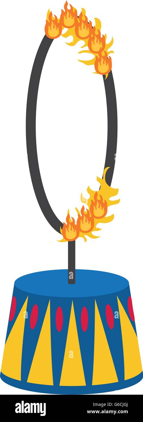 fire ring icon. Circus and carnival design. Vector graphic Stock Vector ...