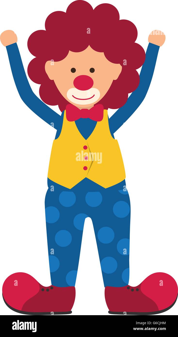 clown icon. Circus and carnival design. Vector graphic Stock Vector ...