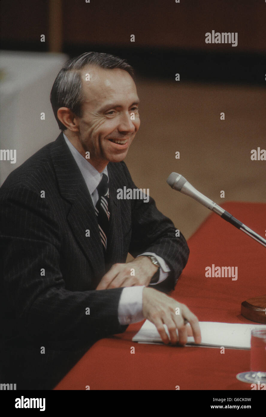 Judge David Souter testifies at his confirmation hearings before the ...