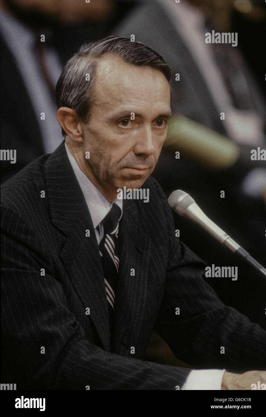 Judge David Souter testifies at his confirmation hearings before the ...