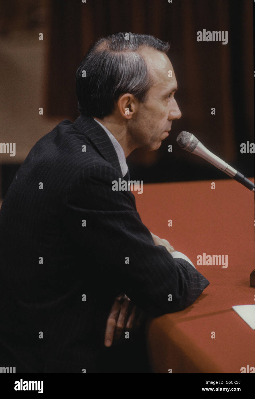 Judge David Souter testifies at his confirmation hearings before the ...