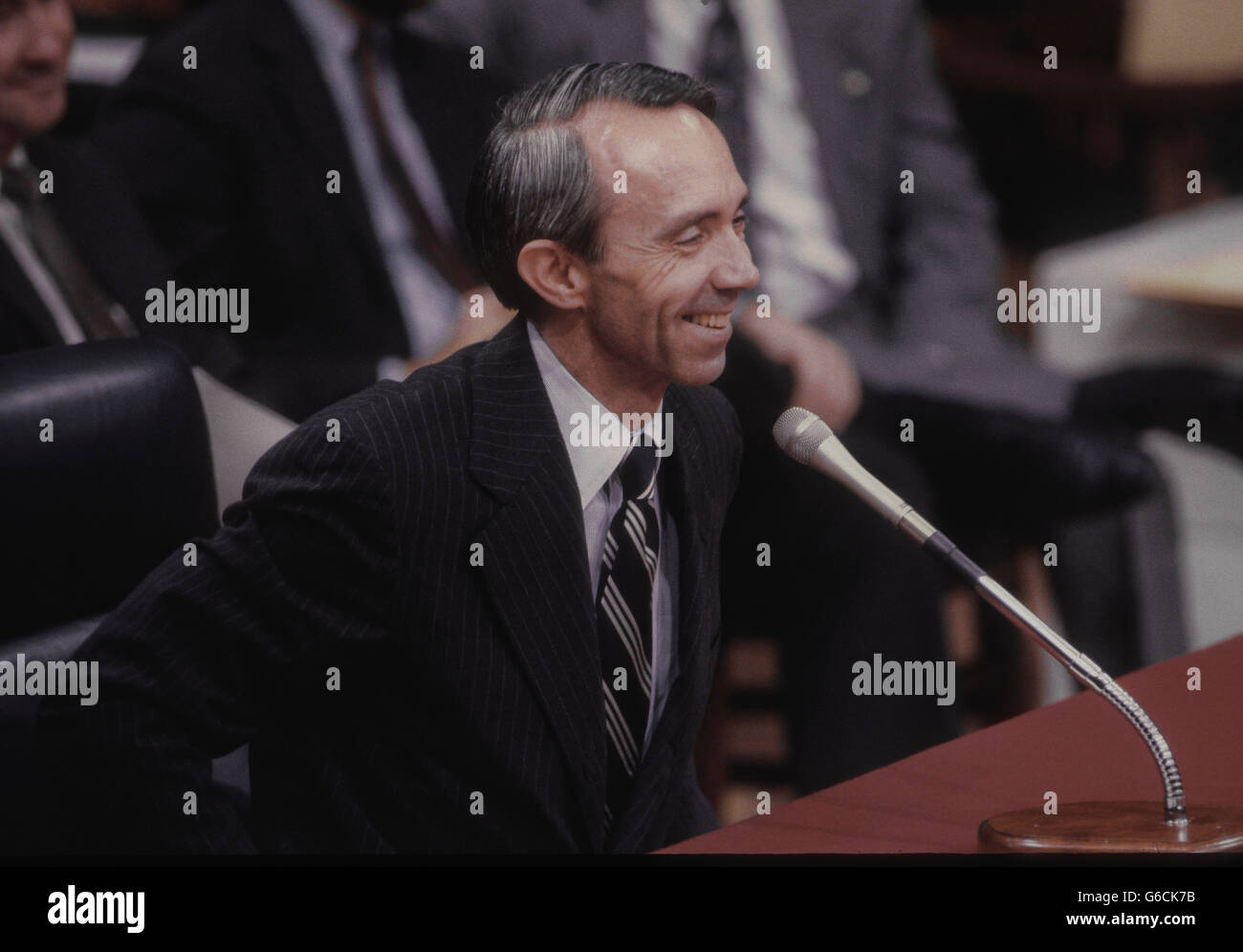 Judge David Souter testifies at his confirmation hearings before the ...