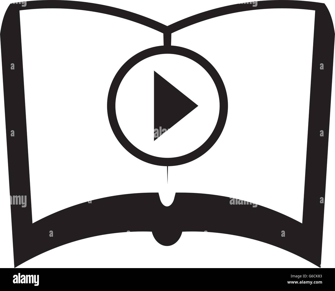 Digital book icon. ebook design. Vector graphic Stock Vector Image ...