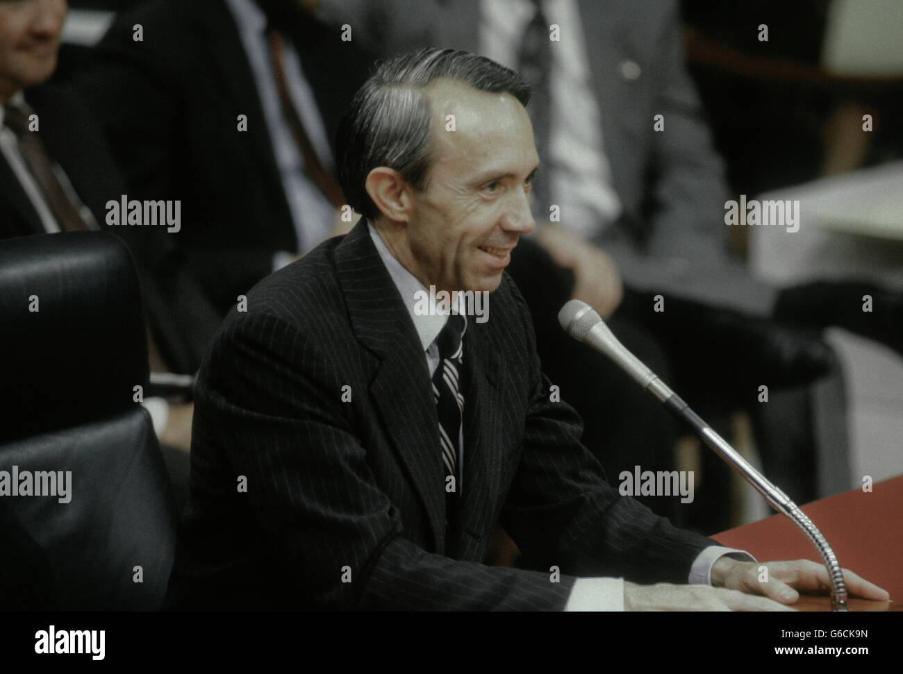 Judge David Souter testifies at his confirmation hearings before the ...