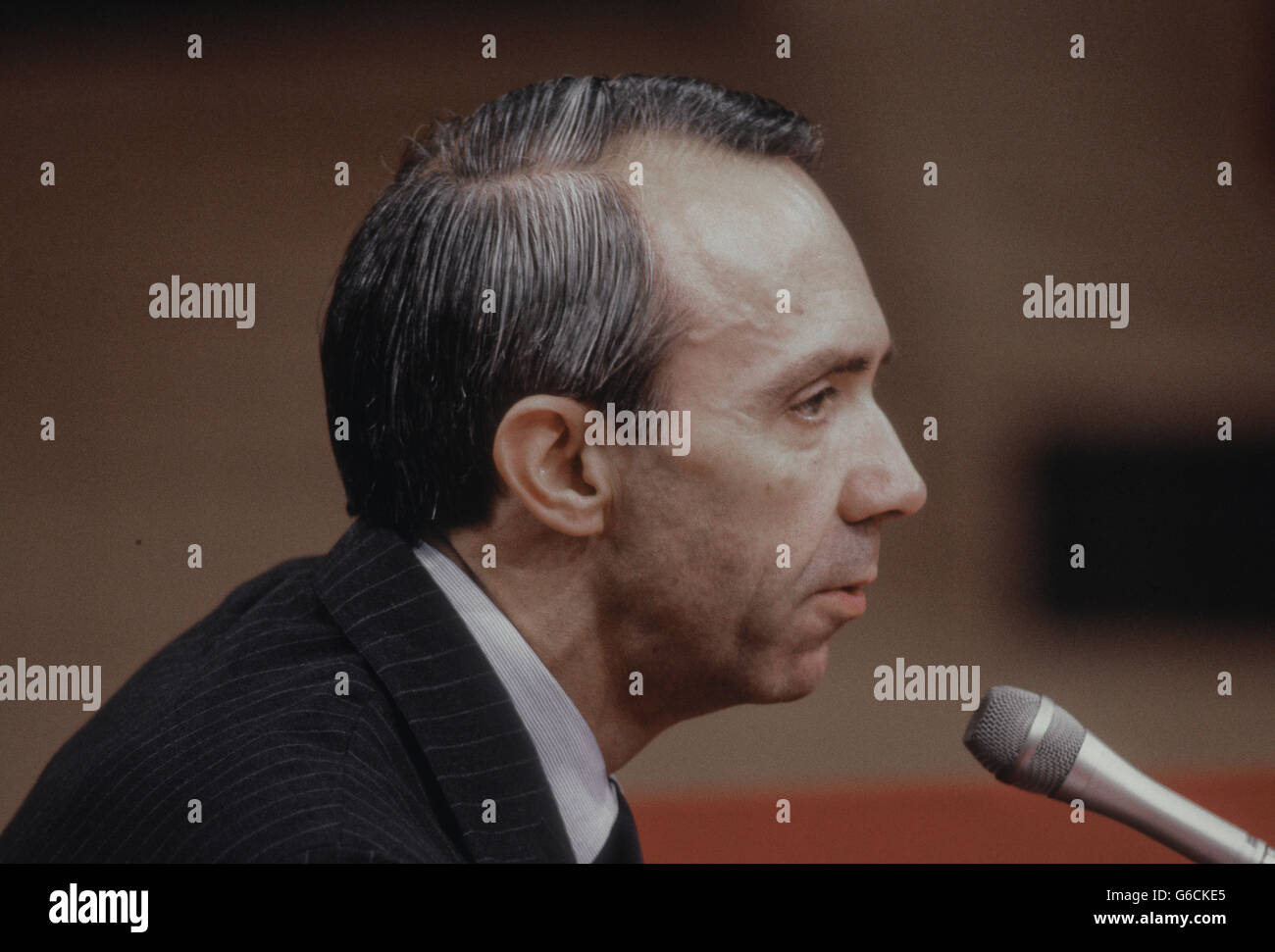 Judge David Souter testifies at his confirmation hearings before the ...