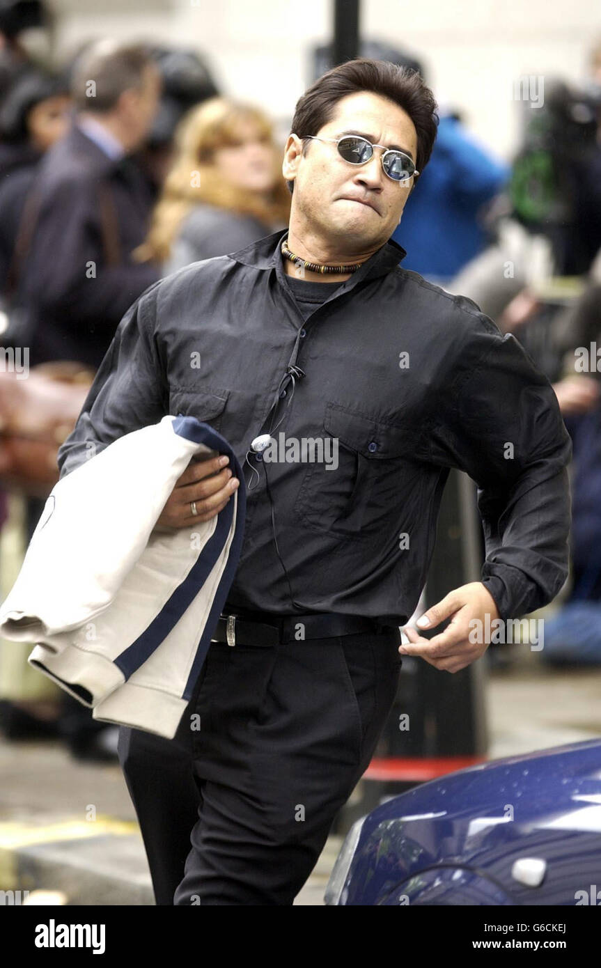 Keith Rodriquez, husband of the murdered Lorna Stewart leaves the Old ...