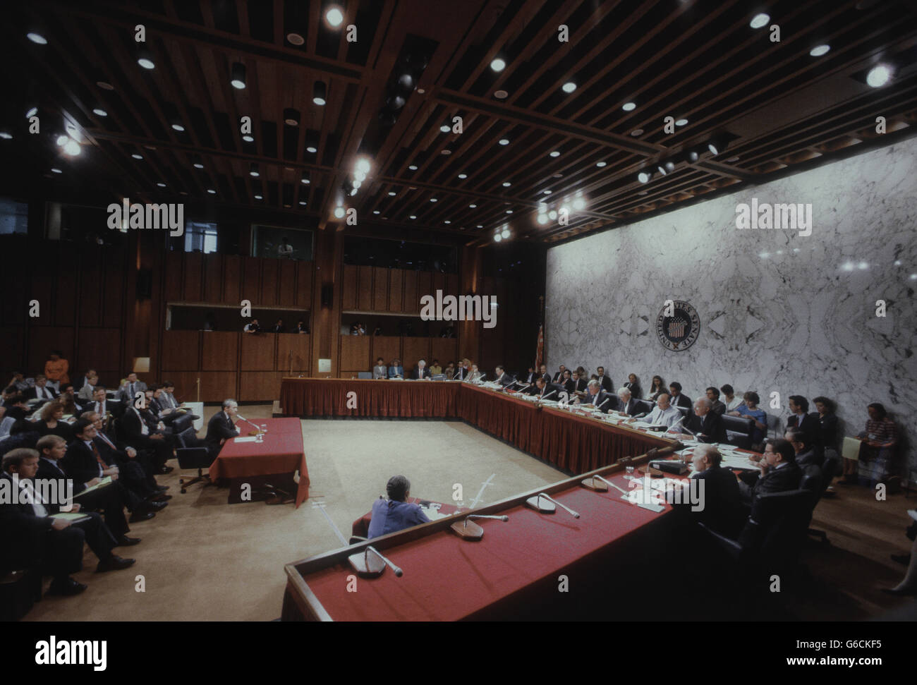 Judge David Souter testifies at his confirmation hearings before the ...