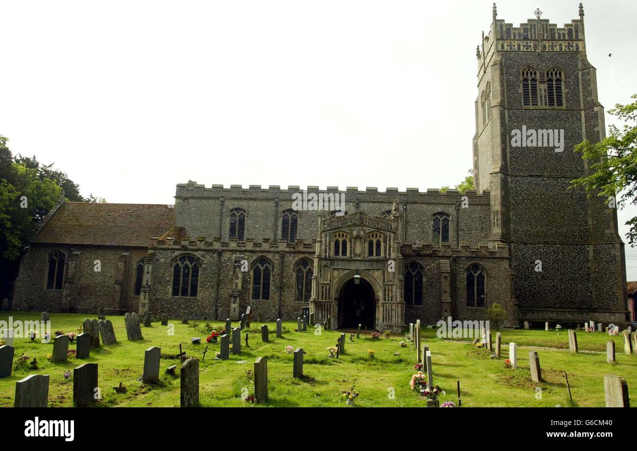 St Mary's Church, Mendlesham church, where it is alledged the Revd Gray ...