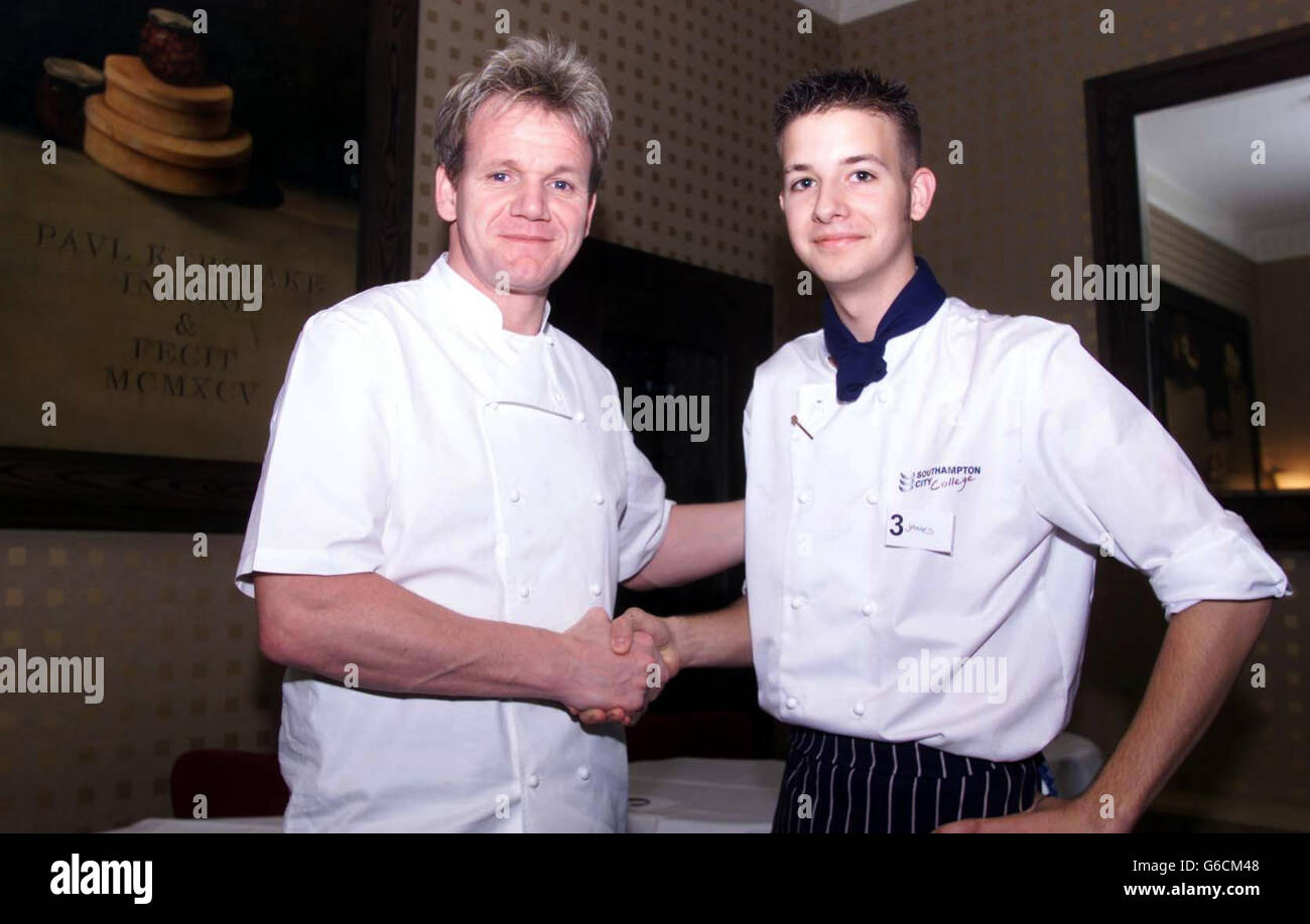 Gordon Ramsay Scholar college title 2003 Stock Photo - Alamy