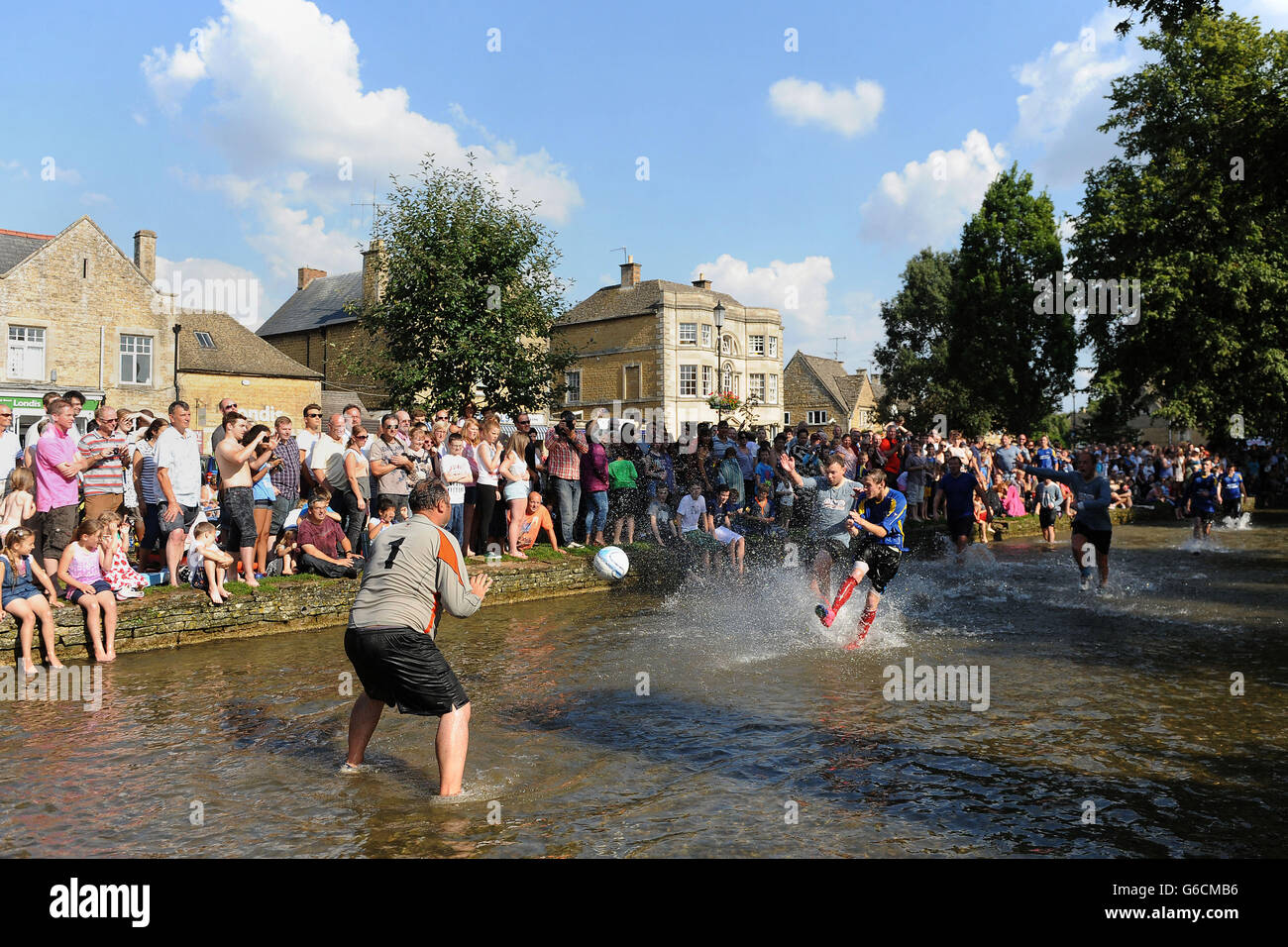 Bourton on the Water football match Stock Photo - Alamy