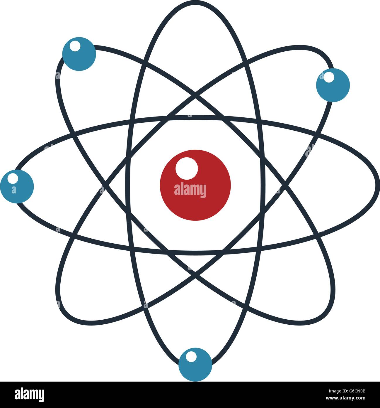 simple atom icon Stock Vector Image & Art - Alamy