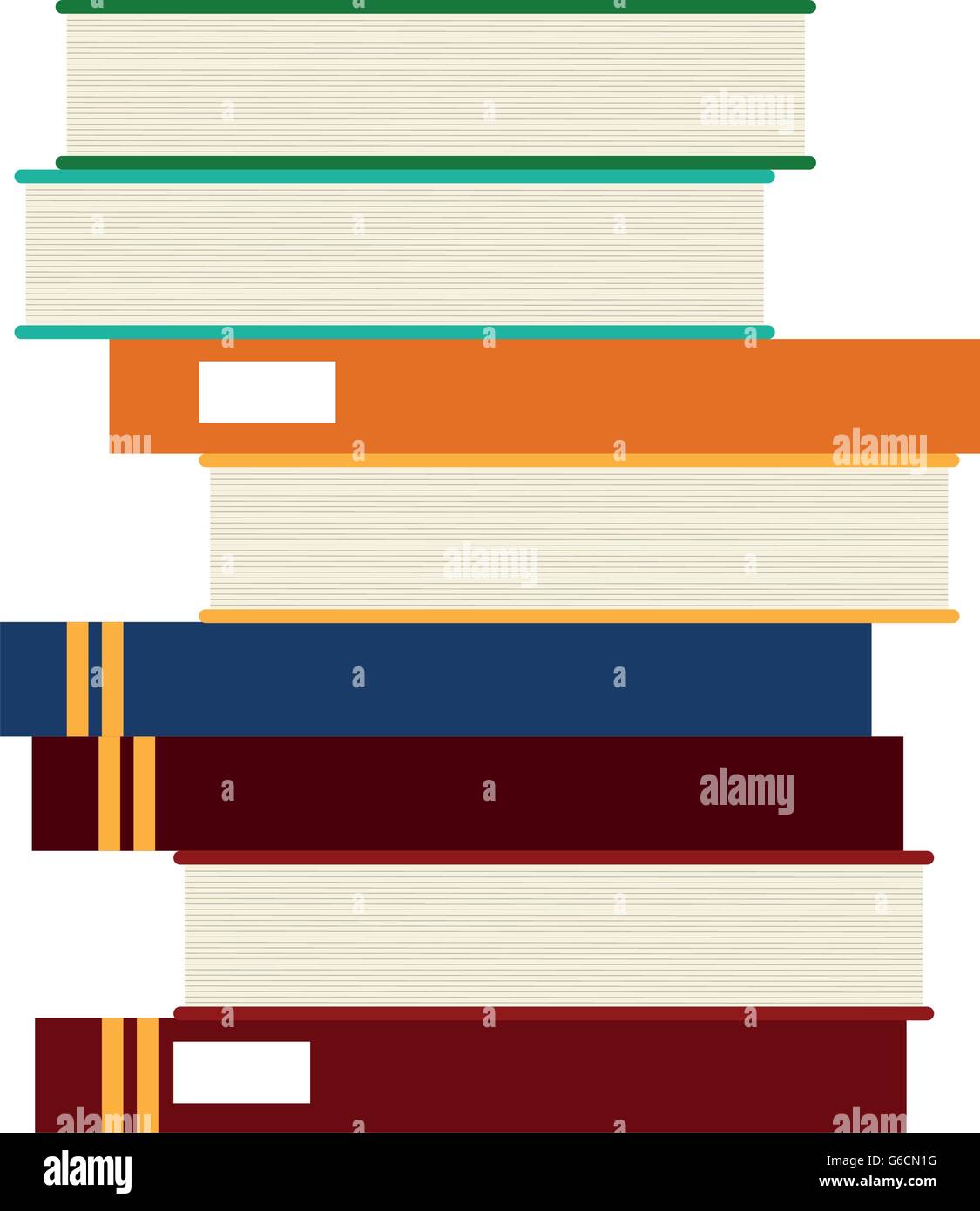 book pile icon Stock Vector Image & Art - Alamy